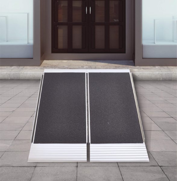 Portable Wheelchair Ramp | Folded Aluminum | National Ramp