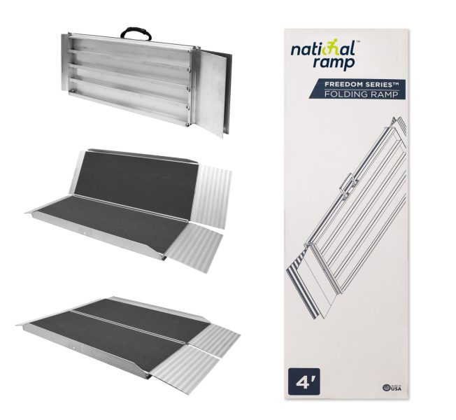 Portable Aluminum Folding Wheelchair Ramp | National Ramp